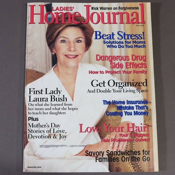 Other | Ladies Home Journal First Lady Laura Bush May 205 Magazine Rick ...